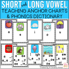 Vowel Anchor Charts - Lead in Literacy - Resources For Kindergarten ...