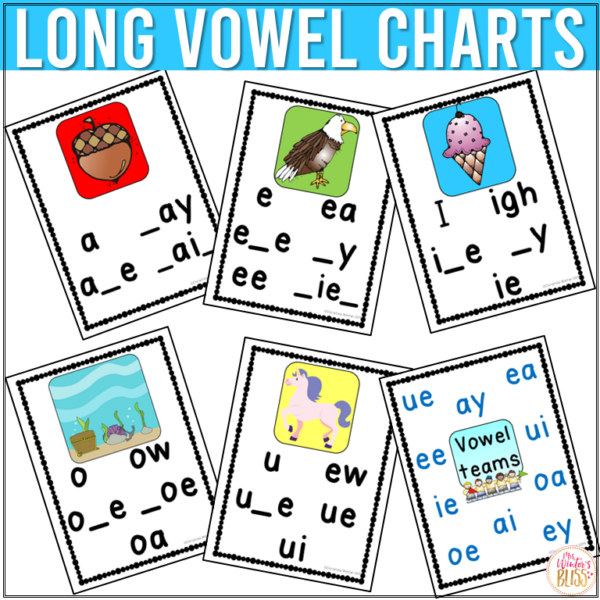 Vowel Anchor Charts - Lead in Literacy - Resources For Kindergarten ...
