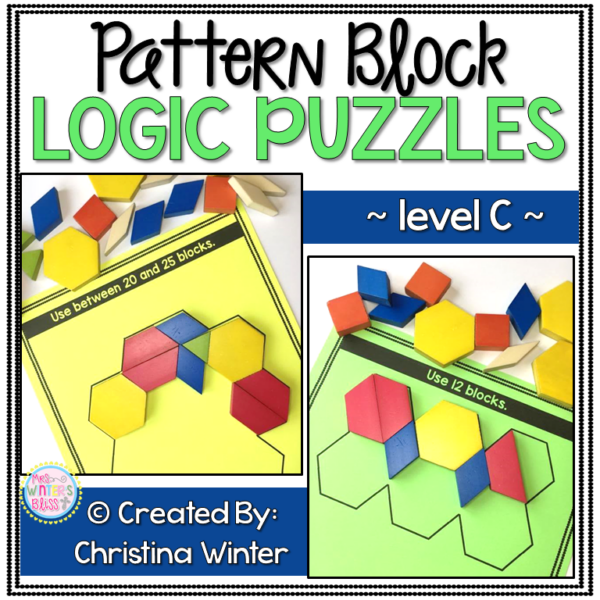 Math Logic Puzzles Shapes - level C - Lead in Literacy - Resources For ...