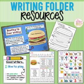 Writing Folder Resources -Writing Reference Sheets - Lead in Literacy ...