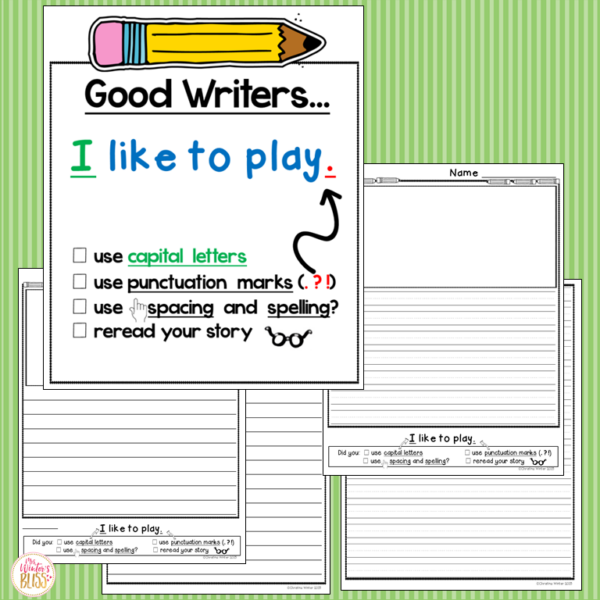 Writing Folder Resources -Writing Reference Sheets - Lead in Literacy ...