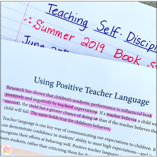 Teaching Self-Discipline chapter 1 - Mrs. Winter's Bliss - Resources ...