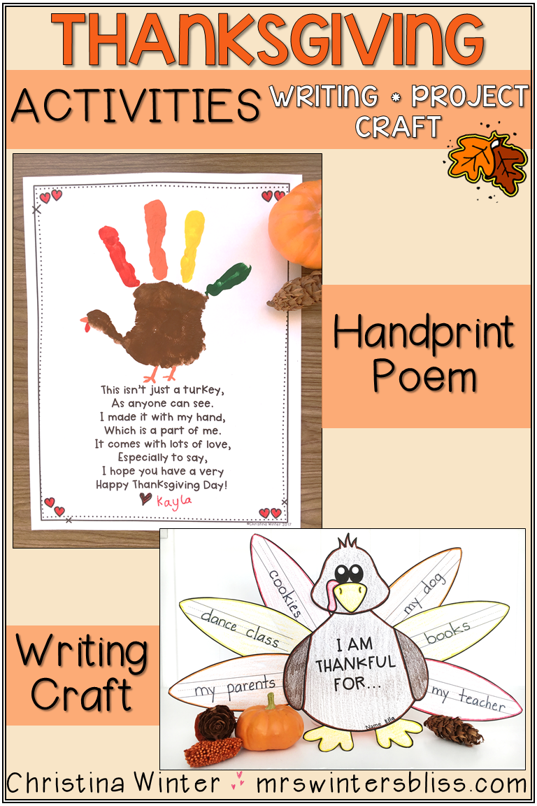 Thanksgiving Activities for Elementary Students - Lead in Literacy ...