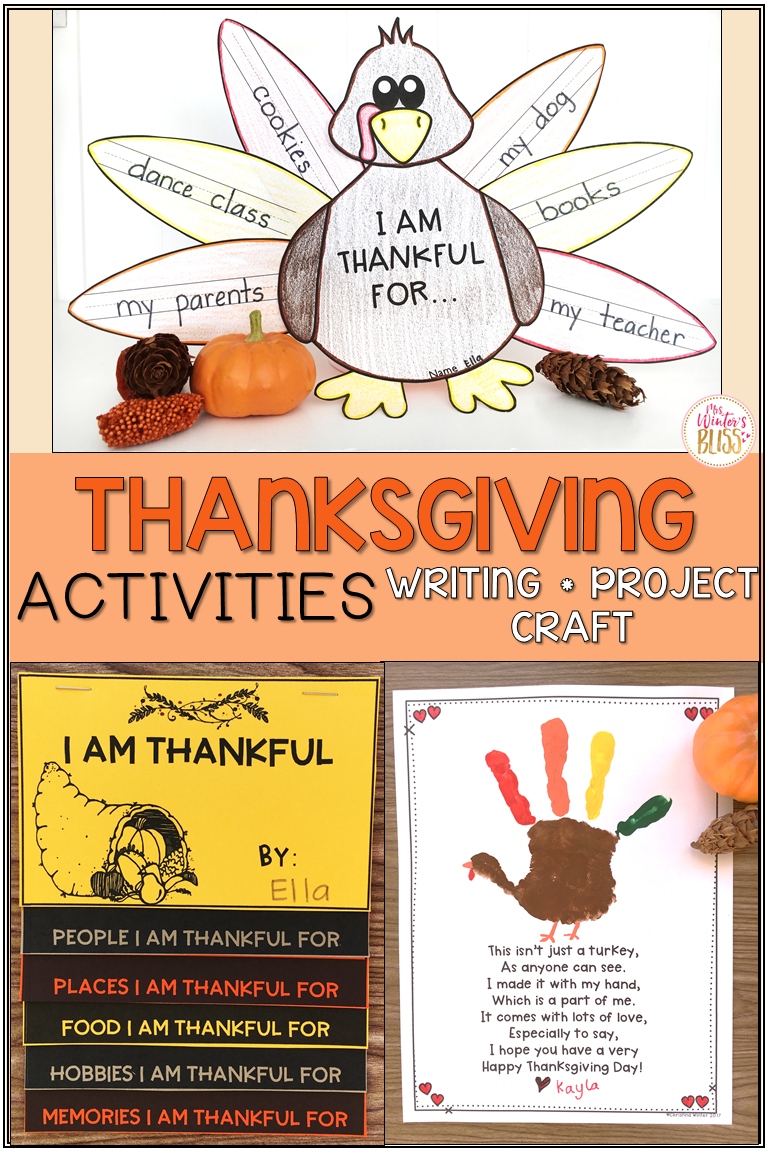 Thanksgiving Activities for Elementary Students - Lead in Literacy ...
