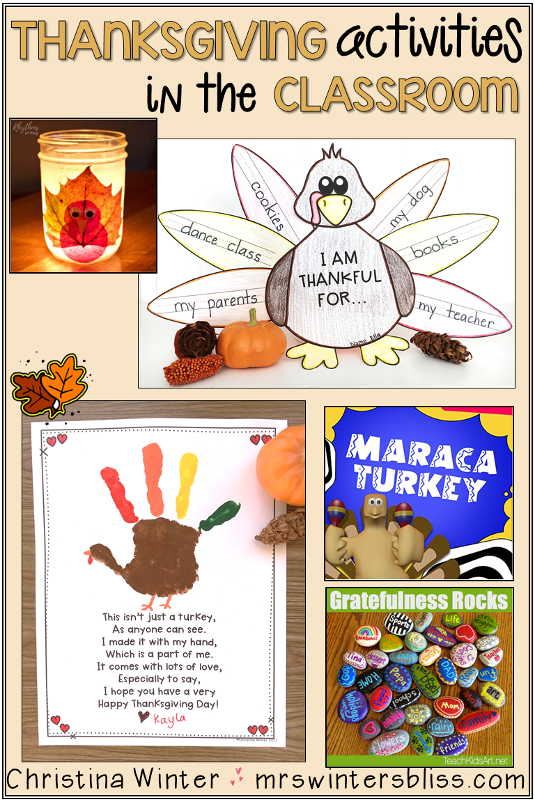 Thanksgiving Activities for Elementary Students - Lead in Literacy ...
