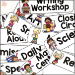 Daily Schedule Cards EDITABLE with times - Lead in Literacy - Resources ...