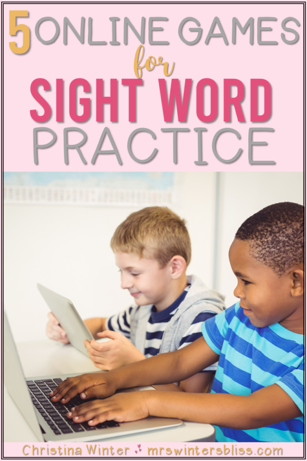 5 Online Games for Sight Word Practice - Lead in Literacy - Resources ...