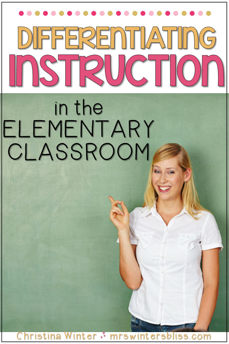 Differentiating Instruction in the Elementary Classroom - Lead in ...