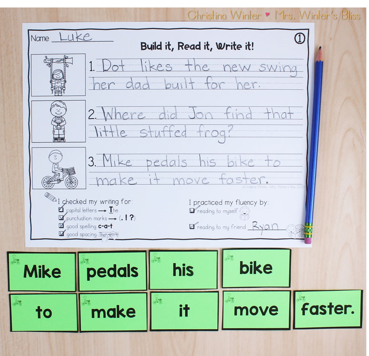 Sentence Building: A Differentiated Literacy Center - Lead in Literacy ...