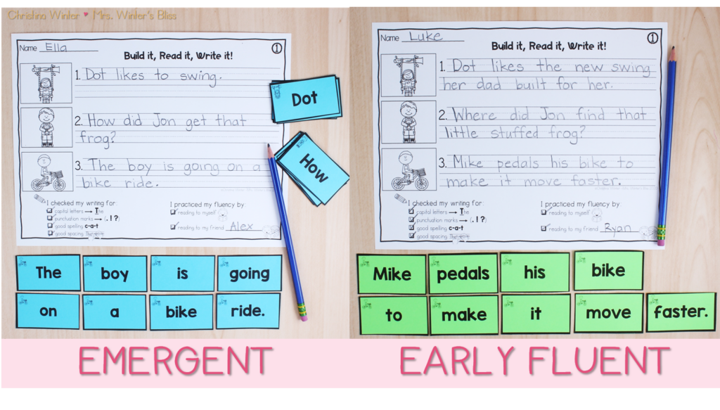 Sentence Building: A Differentiated Literacy Center - Lead in Literacy ...