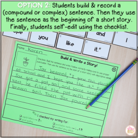 Sentence Building: A Differentiated Literacy Center - Lead in Literacy ...