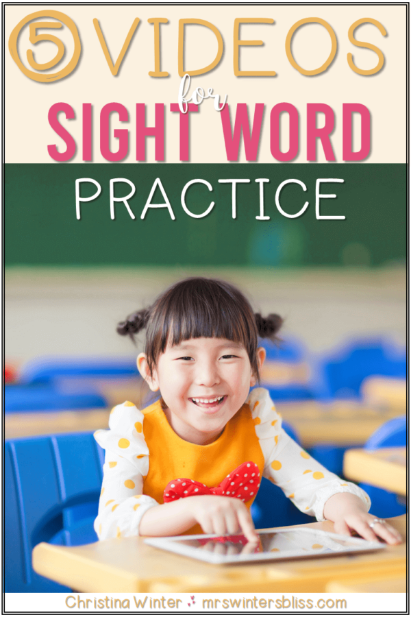 5 Videos for Sight Word Practice - Mrs. Winter's Bliss - Resources For ...