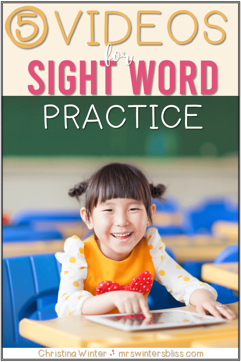 5 Videos for Sight Word Practice - Mrs. Winter's Bliss - Resources For ...