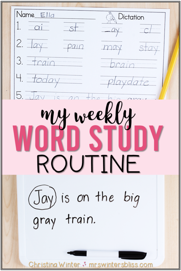 A Weekly Word Study Routine for K-2 - Lead in Literacy - Resources For ...