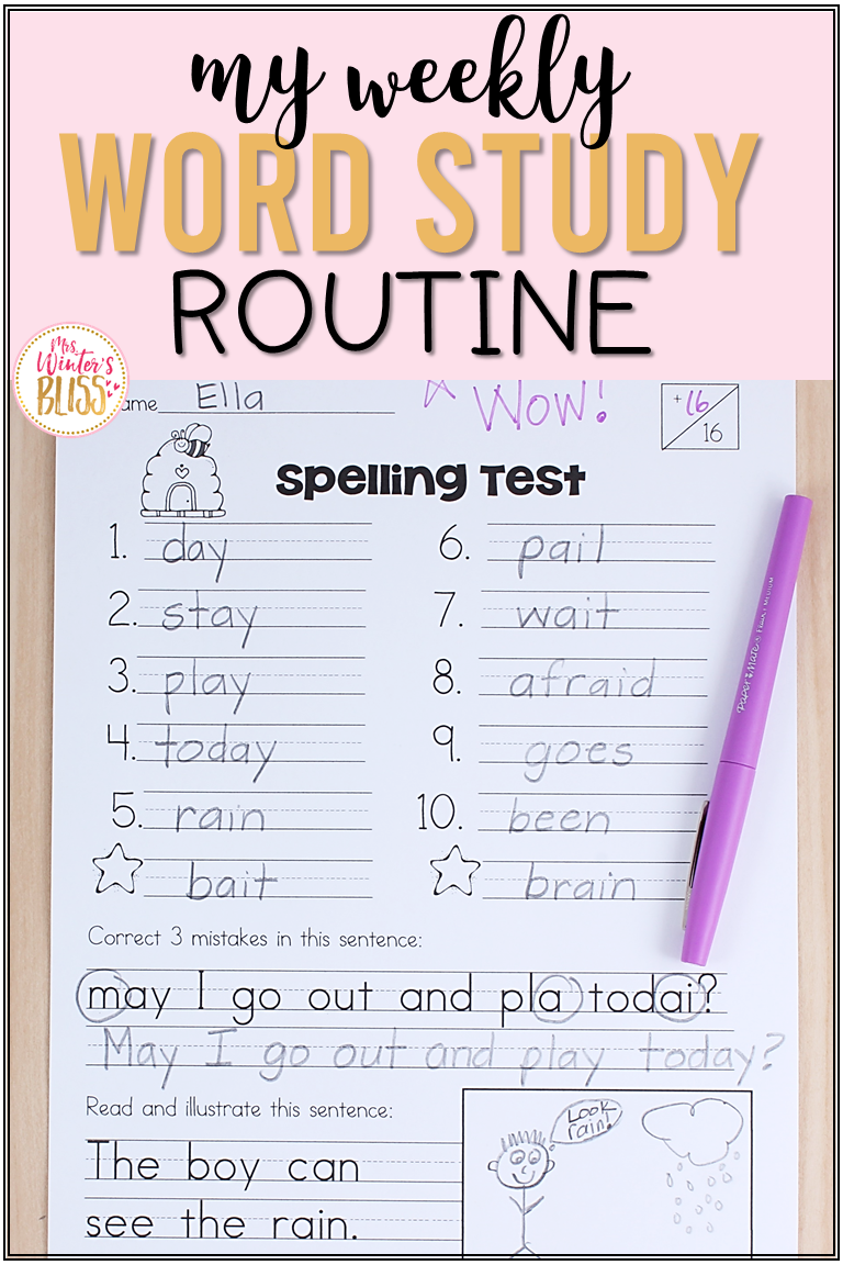 A Weekly Word Study Routine for K-2 - Lead in Literacy - Resources For ...