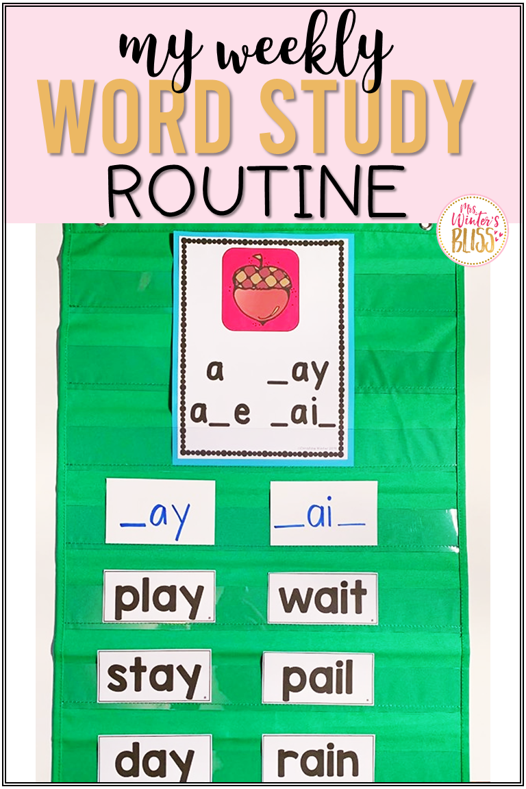 A Weekly Word Study Routine for K-2 - Lead in Literacy - Resources For ...