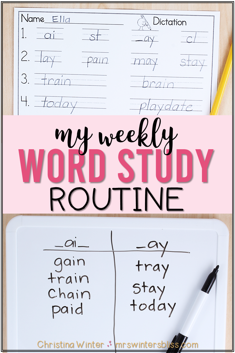 A Weekly Word Study Routine for K-2 - Lead in Literacy - Resources For ...