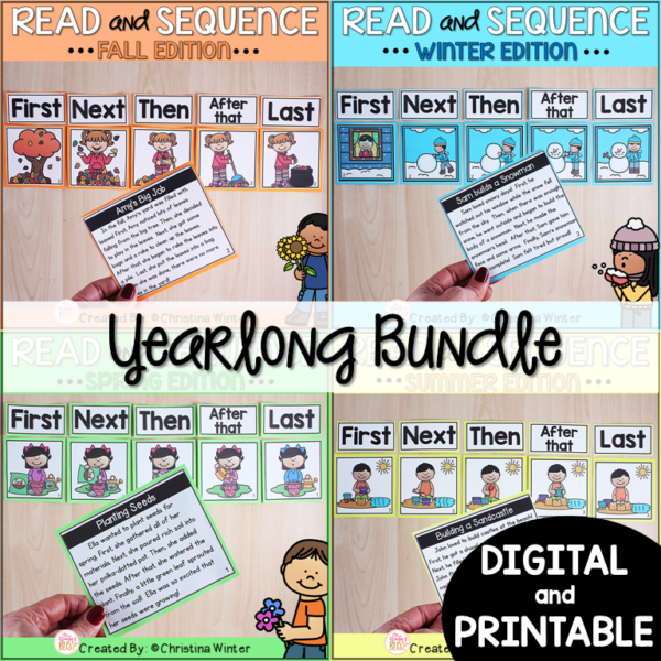 Sequence of Events Reading Passages - BUNDLE (printable & digital ...