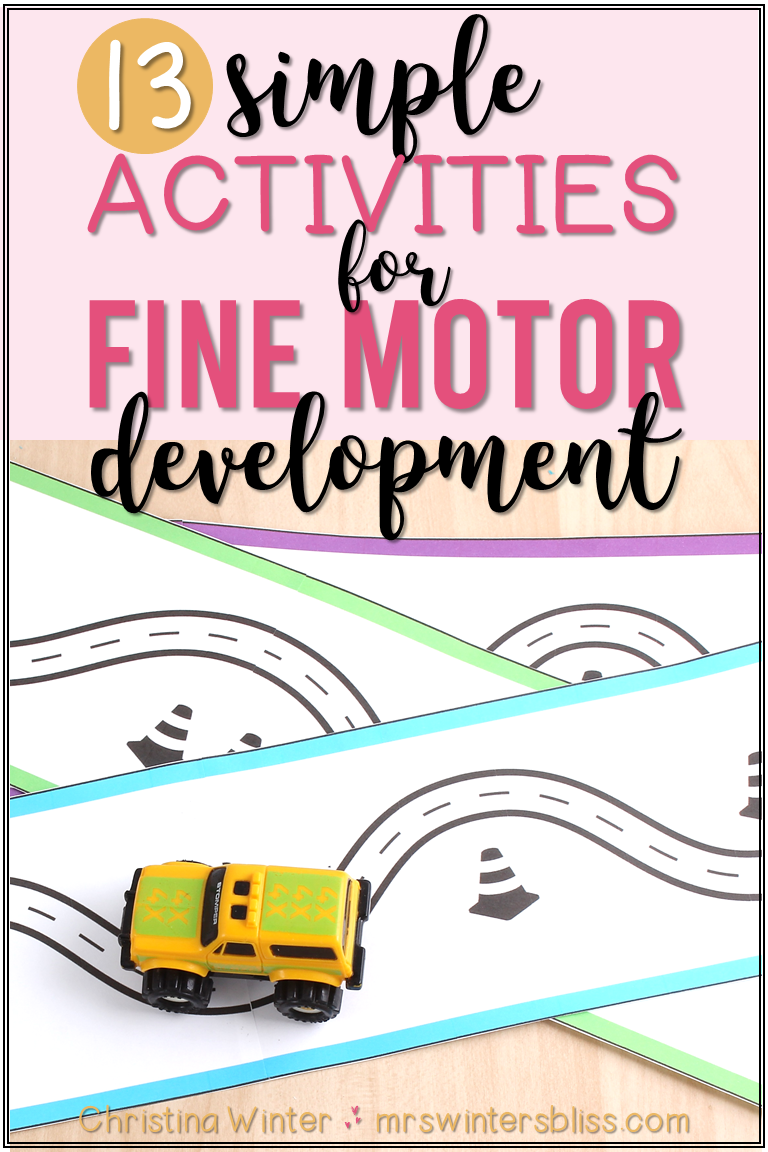 Simple Activities for Fine Motor Development - Mrs. Winter's Bliss ...