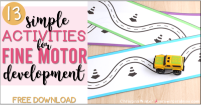 Simple Activities for Fine Motor Development - Mrs. Winter's Bliss ...