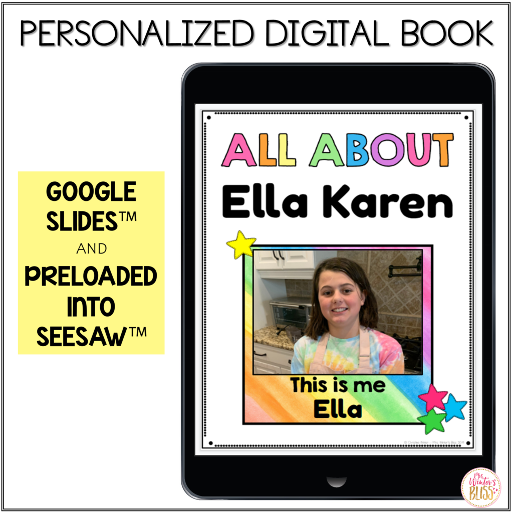 All About Me - DIGITAL Book for Google Classroom™/Slides™ Seesaw - Lead ...