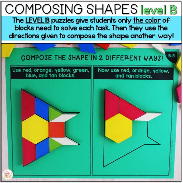Math Logic Puzzles Composite Shapes - BUNDLE - Lead in Literacy ...