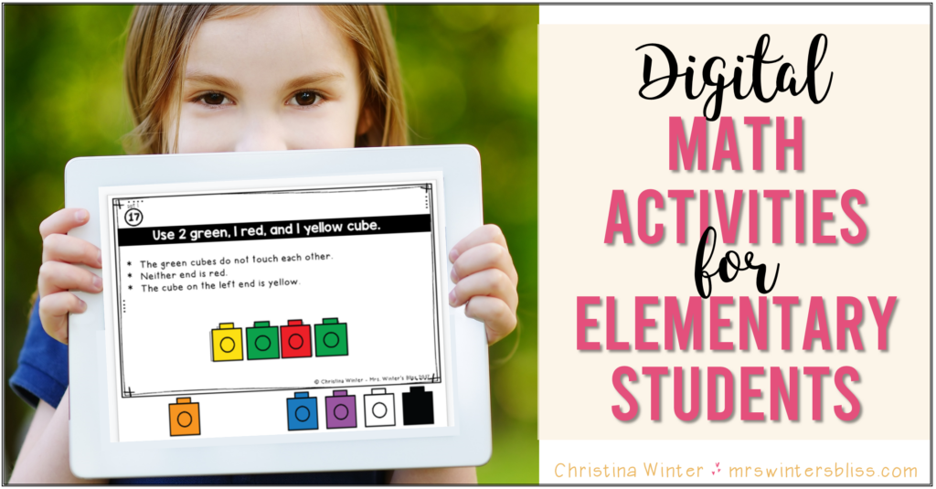 Digital Math Activities for Elementary Students - Lead in Literacy ...