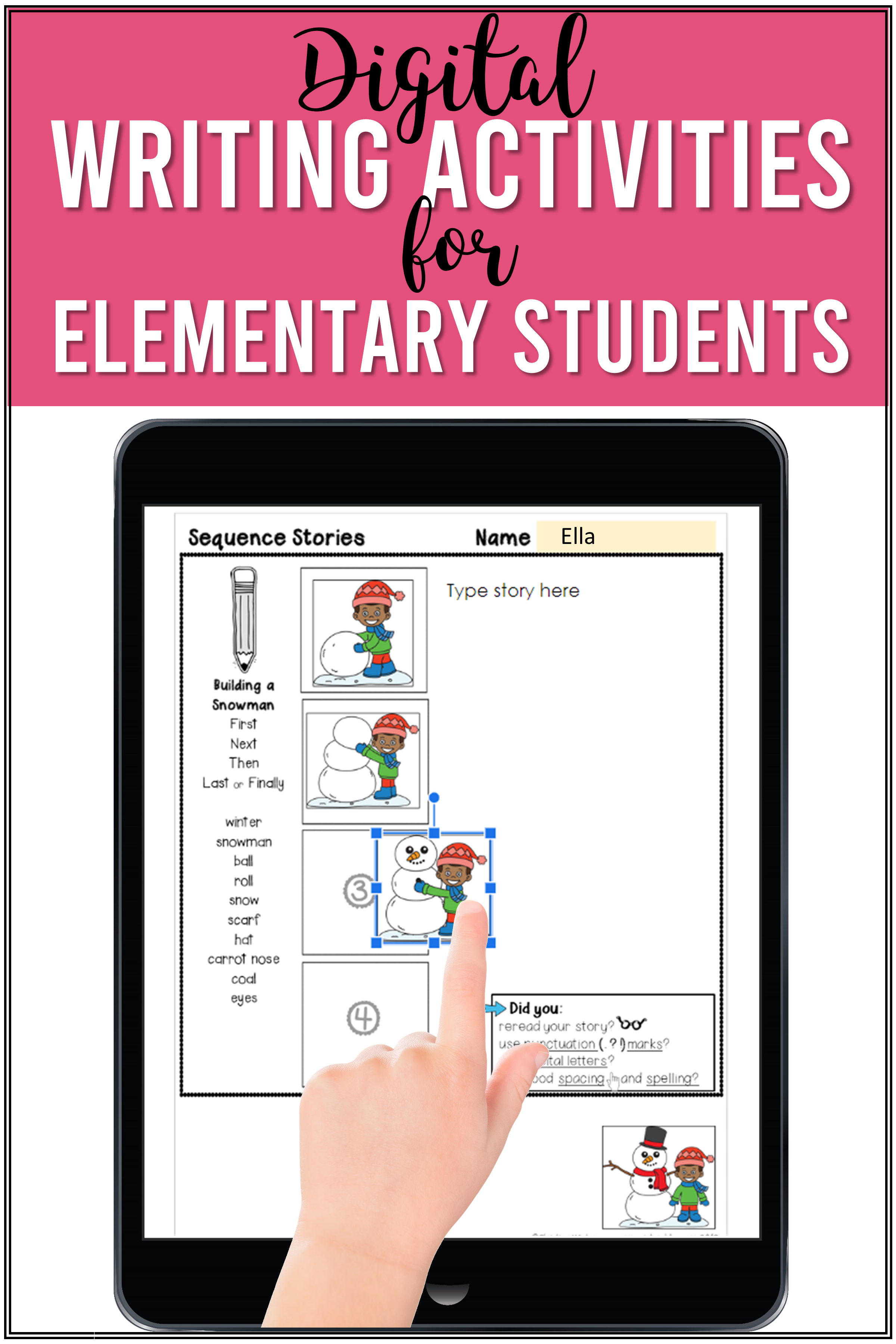 Digital Writing Activities for Elementary Students - Mrs. Winter's ...