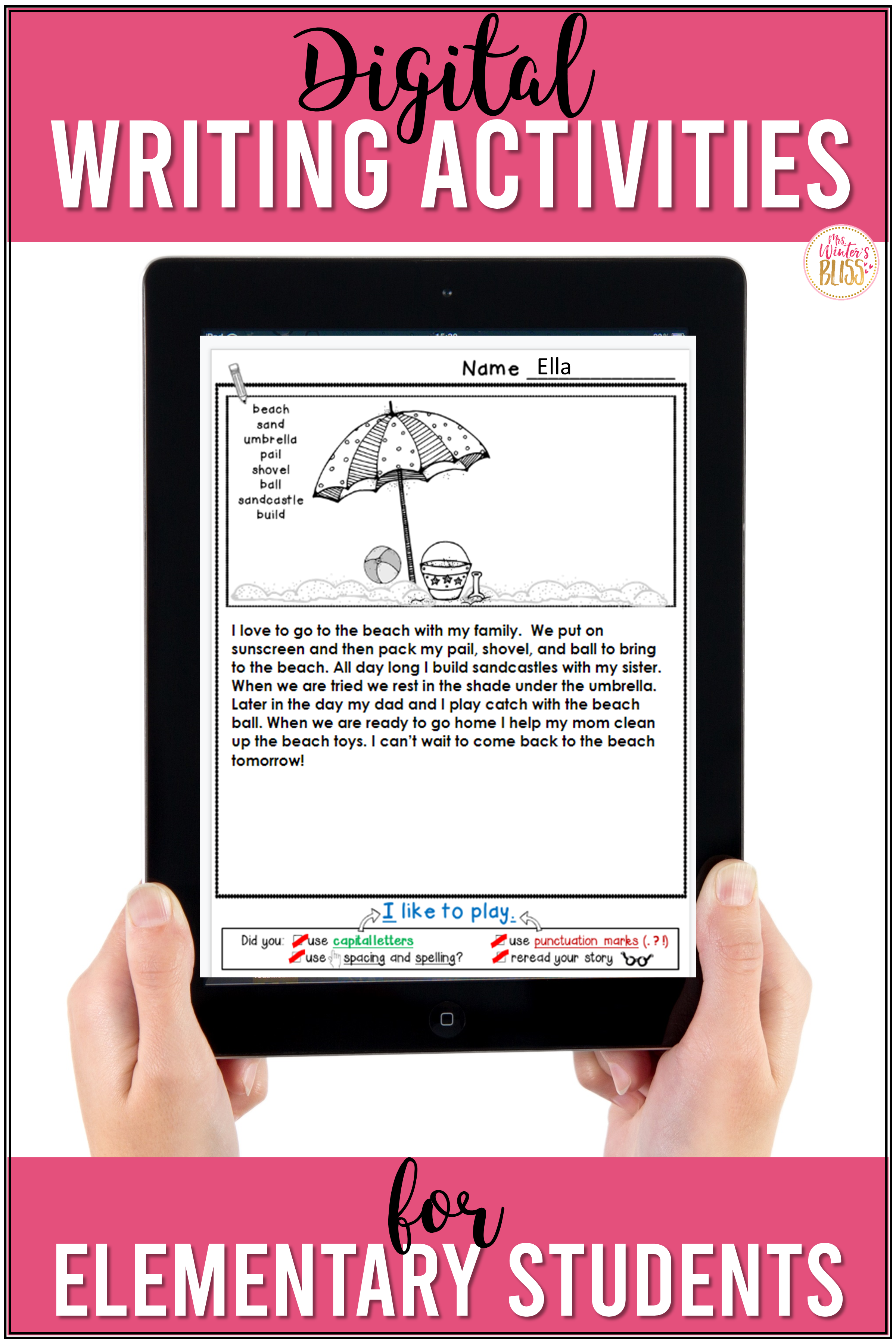 Digital Writing Activities for Elementary Students - Mrs. Winter's ...