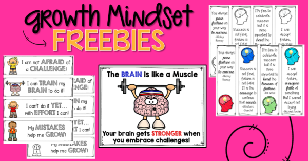 Growth Mindset Ideas & Freebies - Lead in Literacy - Resources For ...