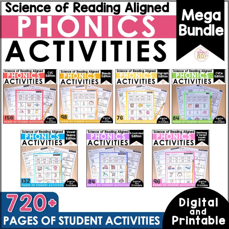 The Best No-Prep Phonics Activities - Lead in Literacy - Resources For ...