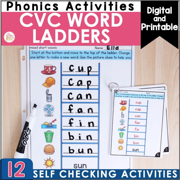 How to Teach CVC Words - Lead in Literacy - Resources For Kindergarten ...