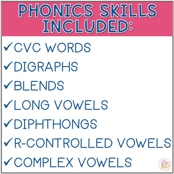 Word Ladders Phonics BUNDLE - digital & printable - Mrs. Winter's Bliss ...