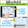 FREE Phonics Word Sorts - DIFFERENTIATED - digital & printable - Lead ...