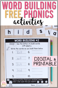 The Best Word Building Phonics Activities - Lead in Literacy ...