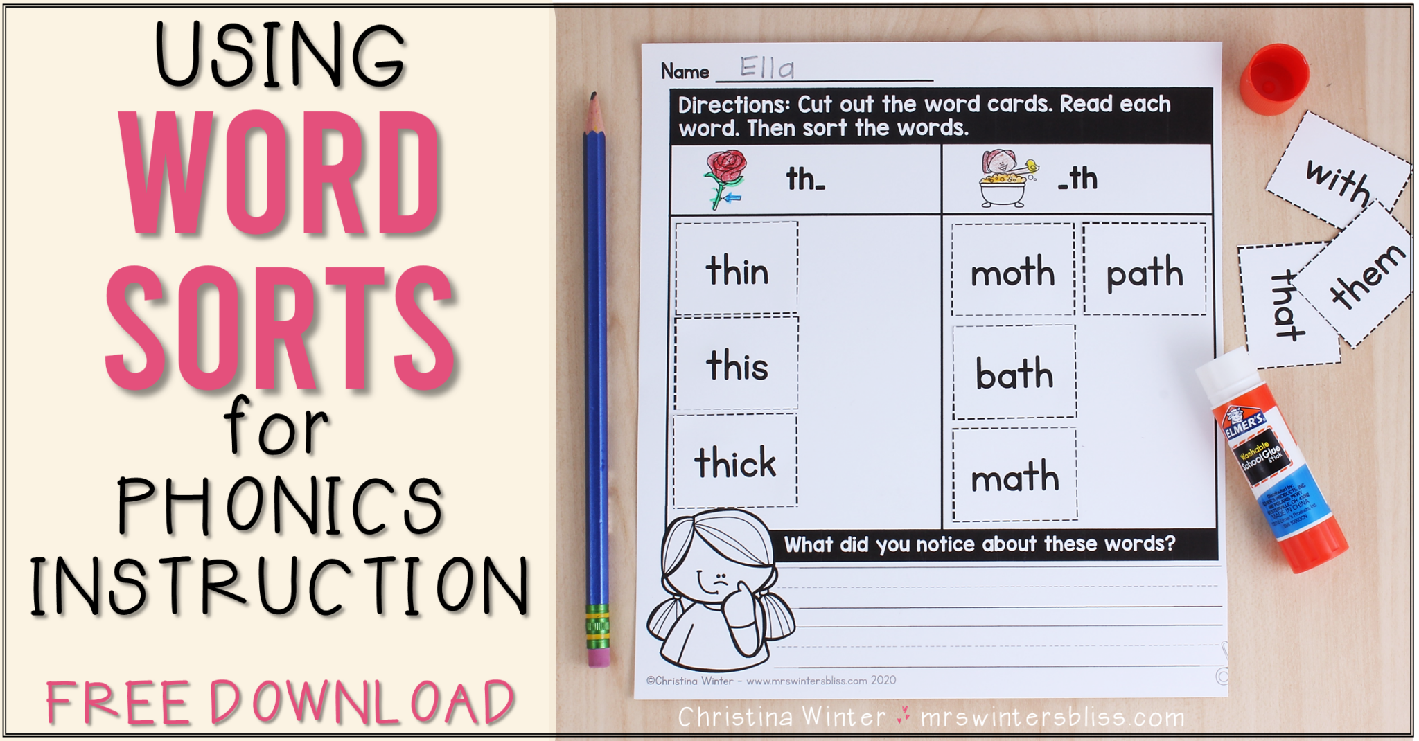 Using Word Sorts for Phonics Instruction - Lead in Literacy - Resources ...