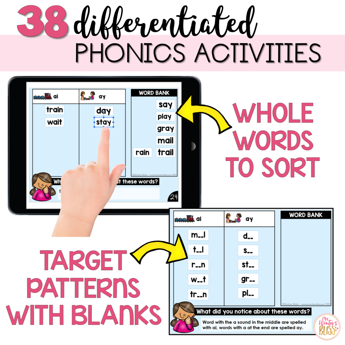 Socially Distanced Word Work Centers - Lead in Literacy - Resources For ...