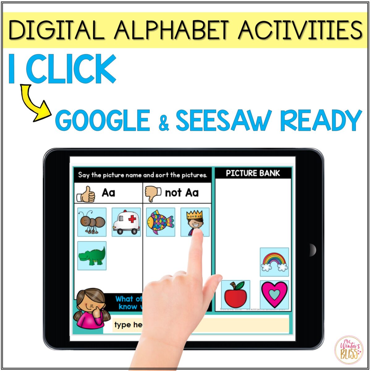 Digital Alphabet Activities Bundle - Seesaw & Google Ready - Lead in ...