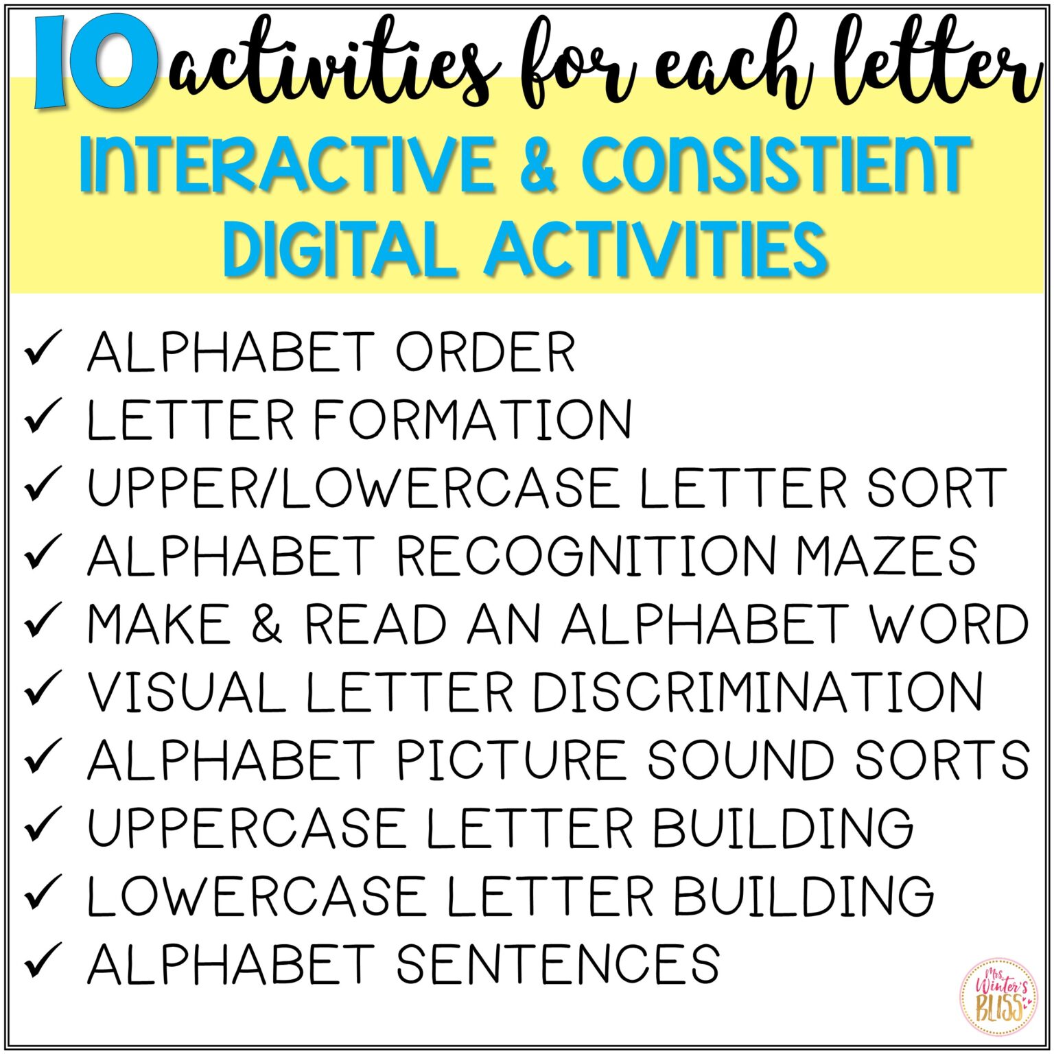 Digital Alphabet Activities Bundle - Seesaw & Google Ready - Lead in ...