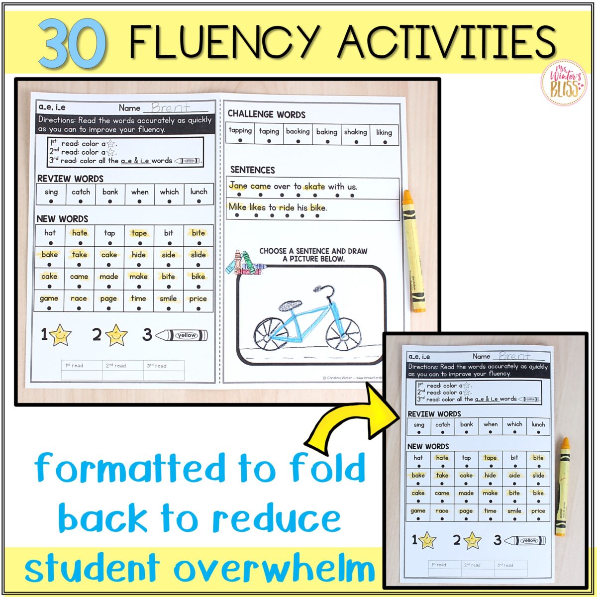 Fluency Builders - Word Blending Activities - Lead in Literacy ...