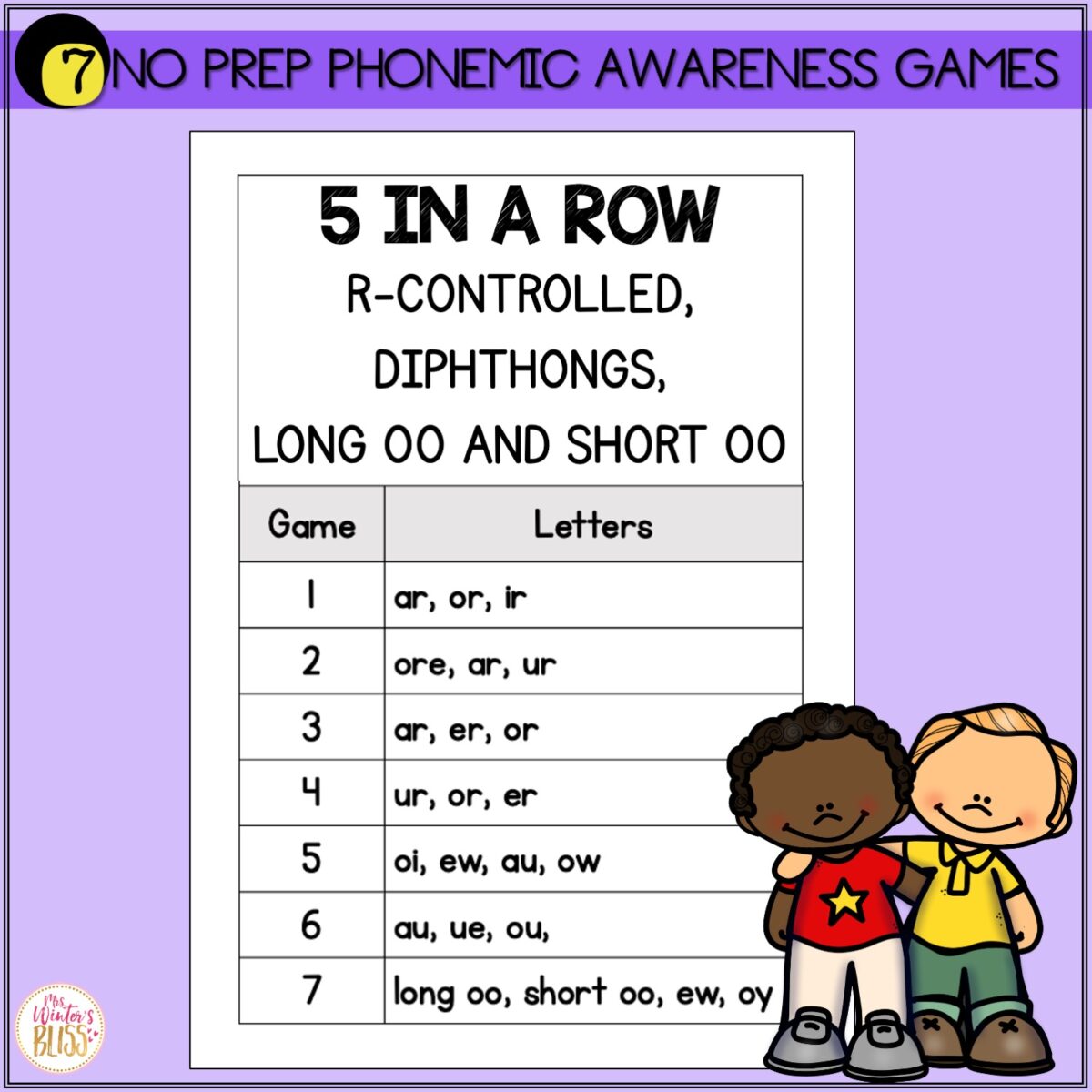 Phonemic Awareness Activities - R Controlled Vowels & Diphthongs ...