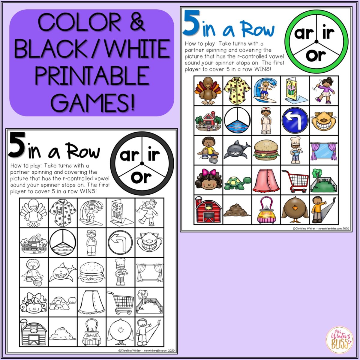 Phonemic Awareness Activities - R Controlled Vowels & Diphthongs ...