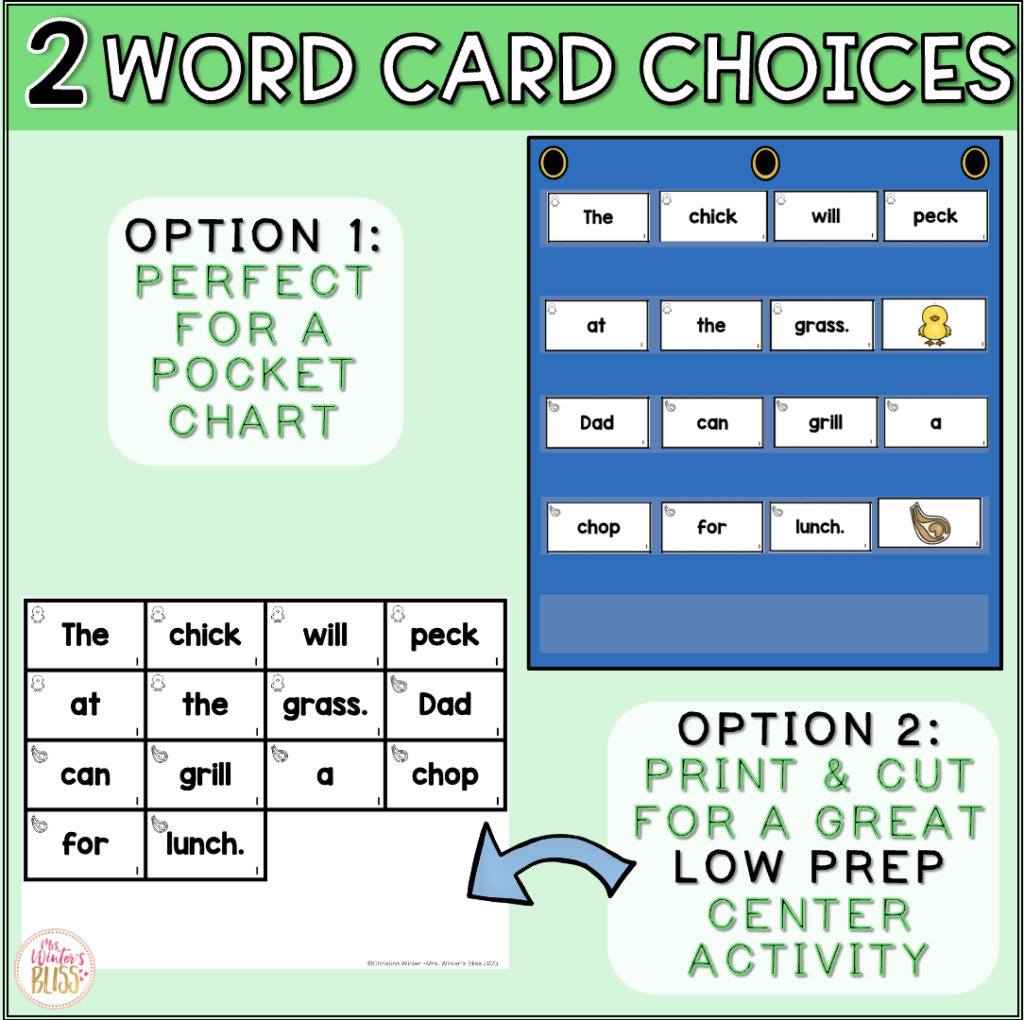 Kindergarten Decodable Digraph CVCe Sentence Building Activities - Lead ...