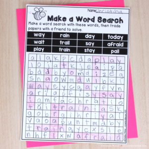 Free Spelling Activities - Lead in Literacy - Resources For ...