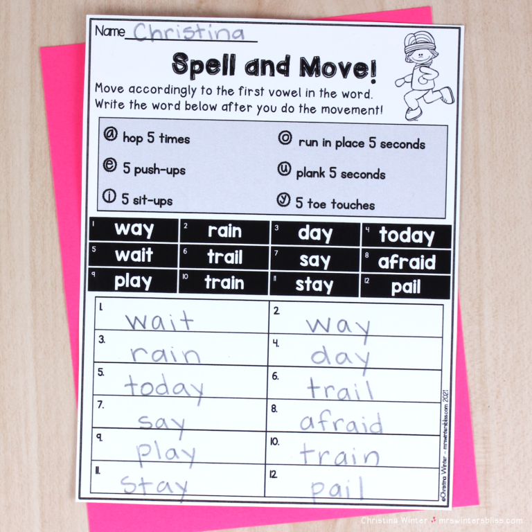 Free Spelling Activities - Lead in Literacy - Resources For ...