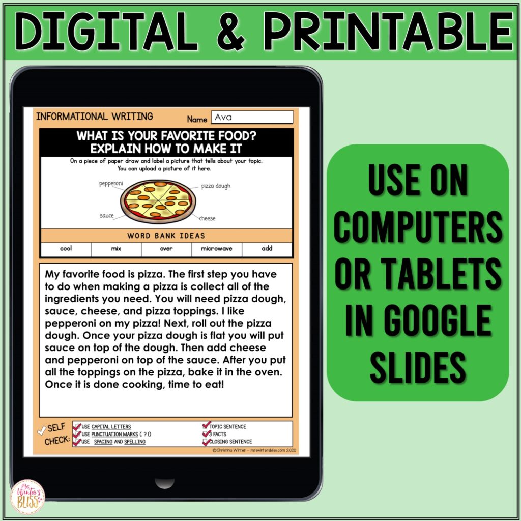 2nd Grade Informative Writing Graphic Organizers & Centers - Printable ...