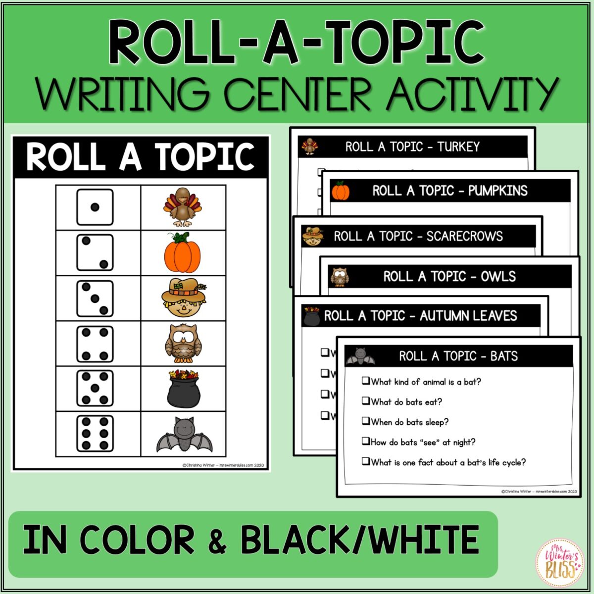 2nd Grade Informative Writing Graphic Organizers & Centers - Printable ...