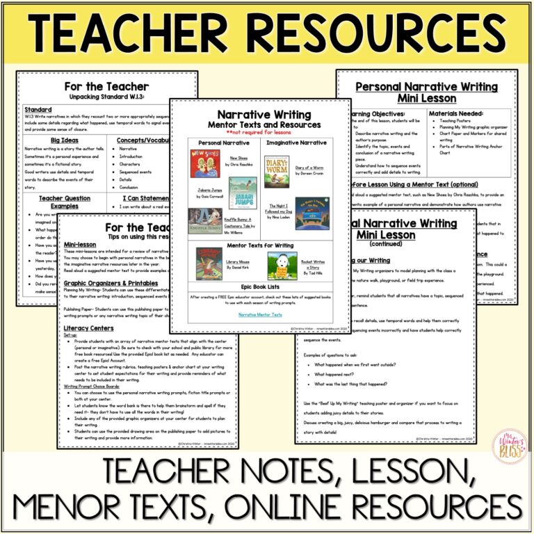 1st Grade Narrative Opinion Informative Writing Bundle - digital ...