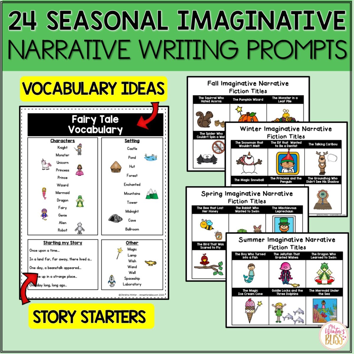 2nd Grade Narrative Opinion Informative Writing Bundle - digital ...