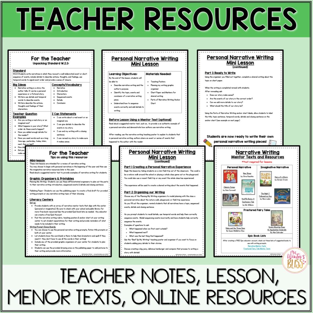 2nd Grade Narrative Opinion Informative Writing Bundle - digital ...